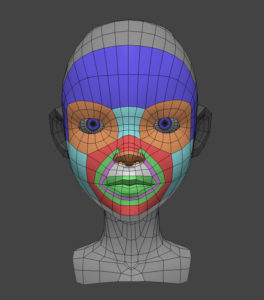 4 Categories of Face Topology in Anime 3D Model